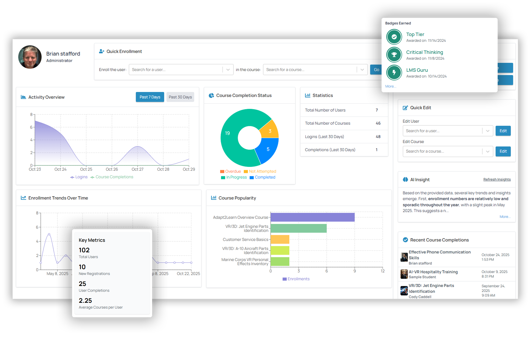 Adapt2Learn: AI-Powered Adaptive Learning Management System | Mission ...